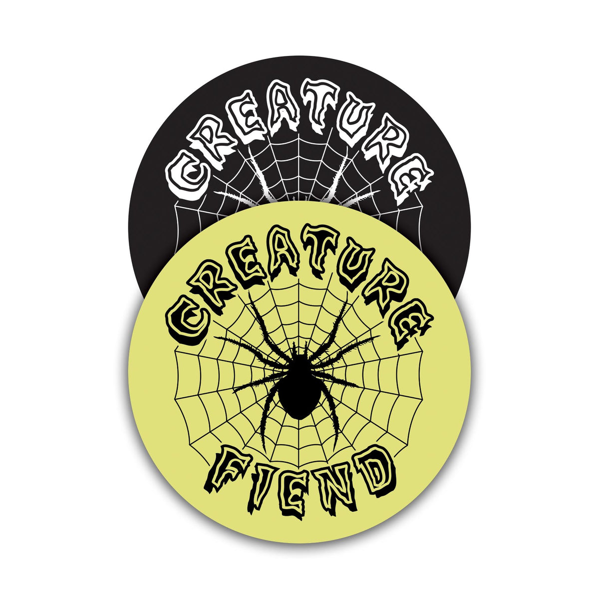 Creature Web Relic White Vinyl 5in Sticker – Empire Skates